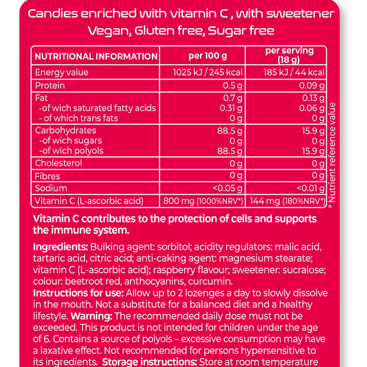 Vitamin C - Raspberry – Vitz